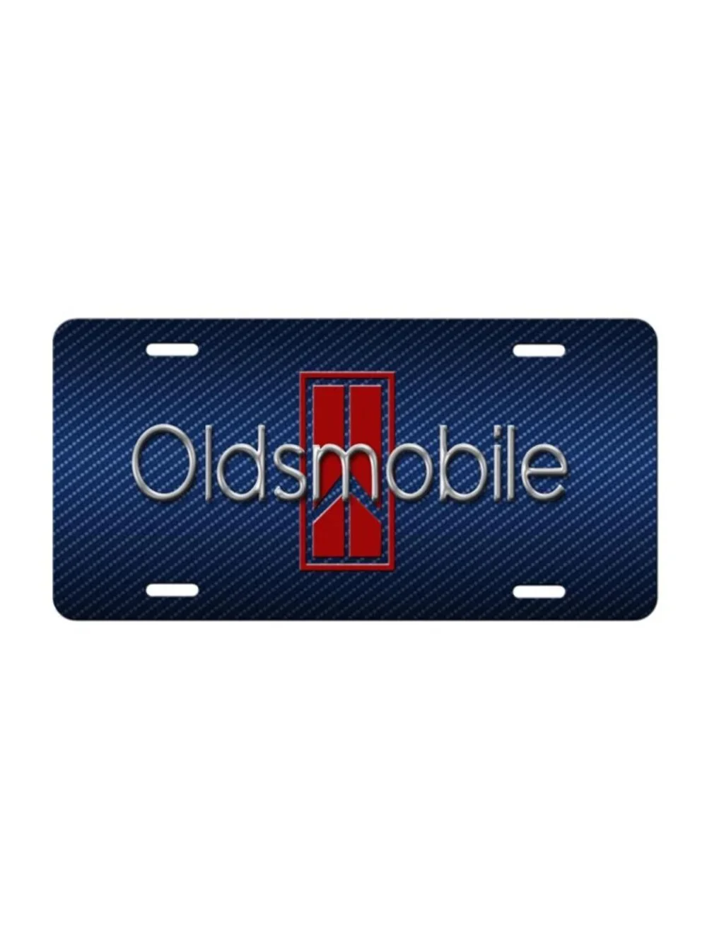 Accents | Oldsmobile On Simulated Blue Carbon Fiber Vanity Aluminum ...